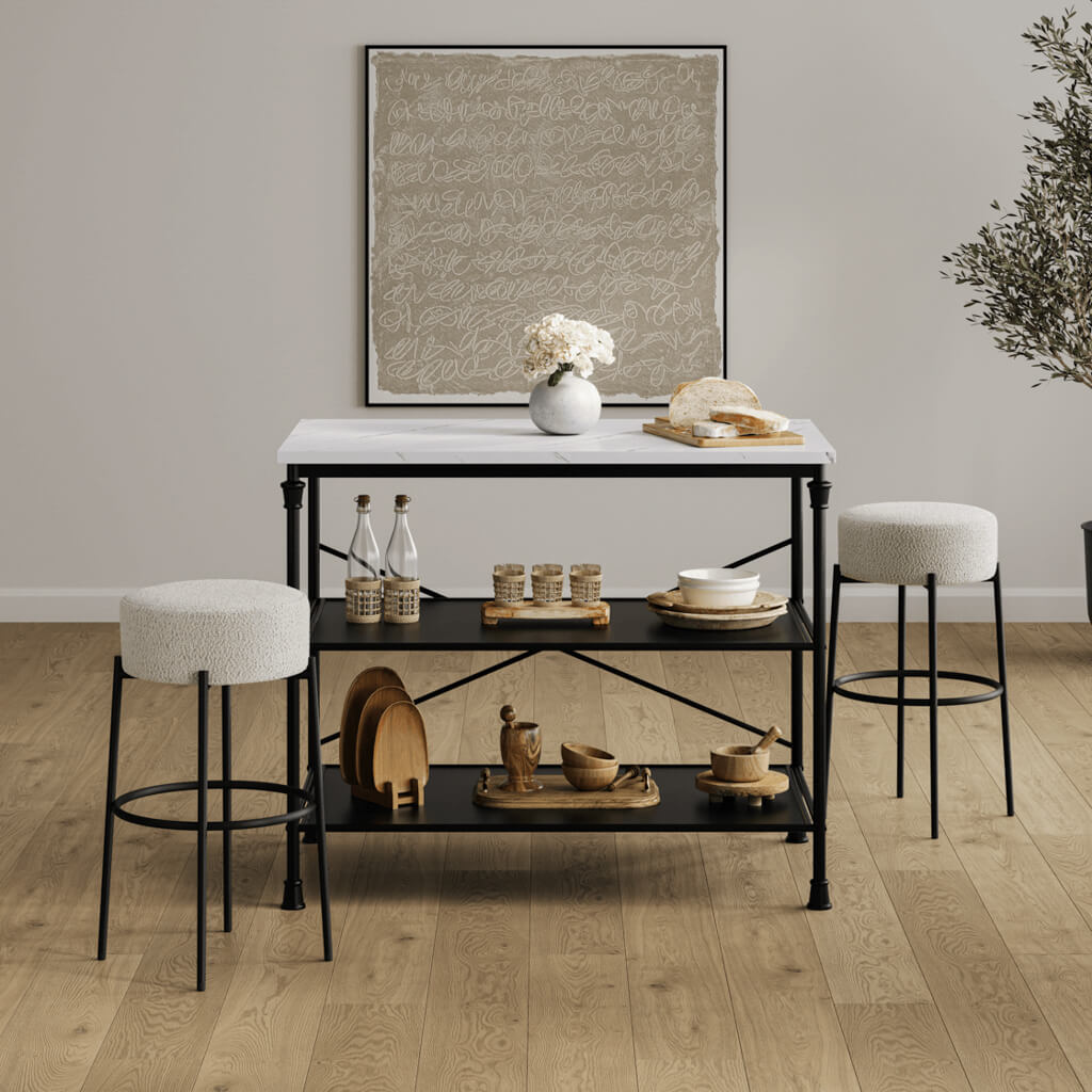 Set Of 2 Anais Bar Stools - Ivory – Stylish Chairs